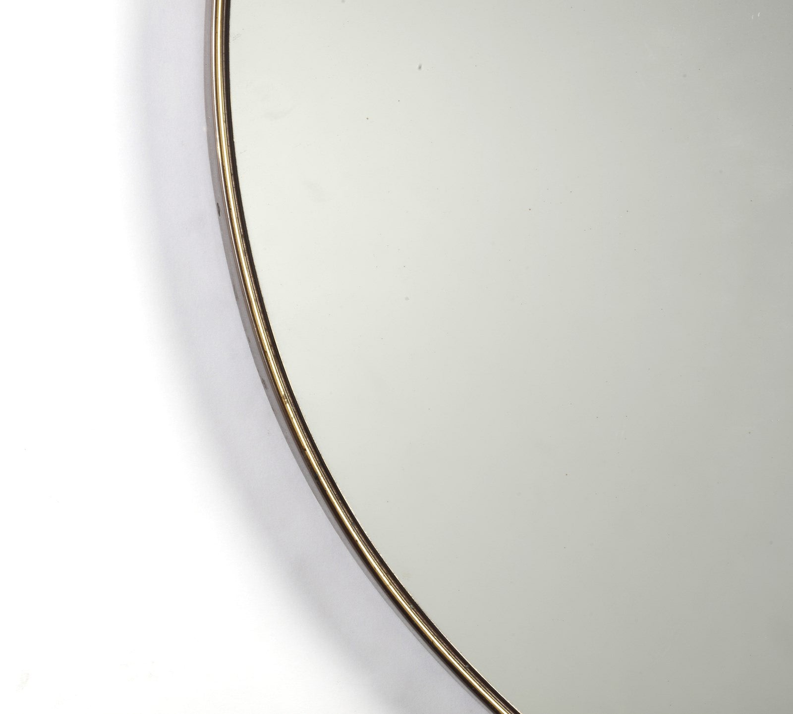 Brass Circular Shaped Mirror, Italian 1950's – CCSS TM