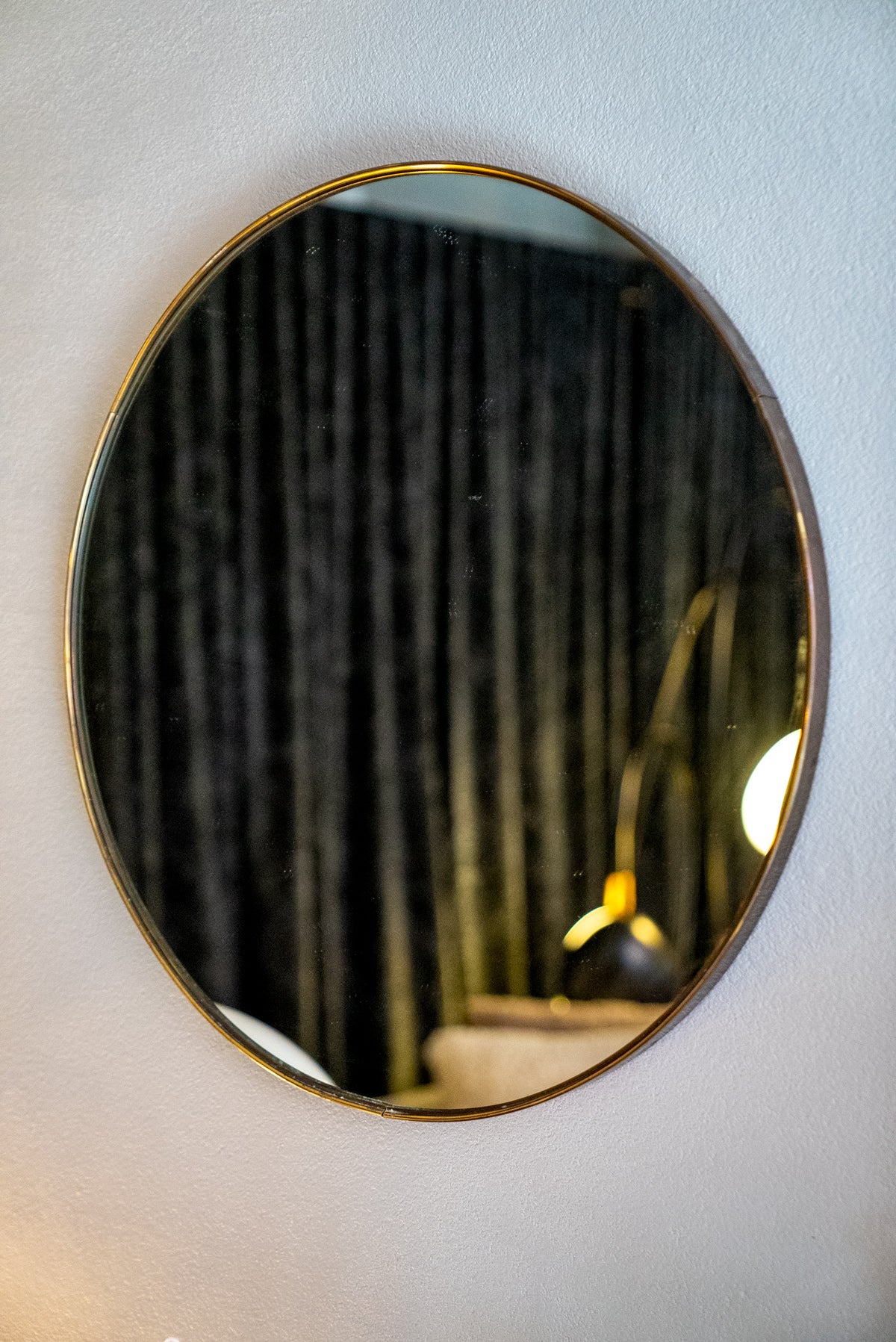 Brass Circular Shaped Mirror, Italian 1950's – CCSS TM